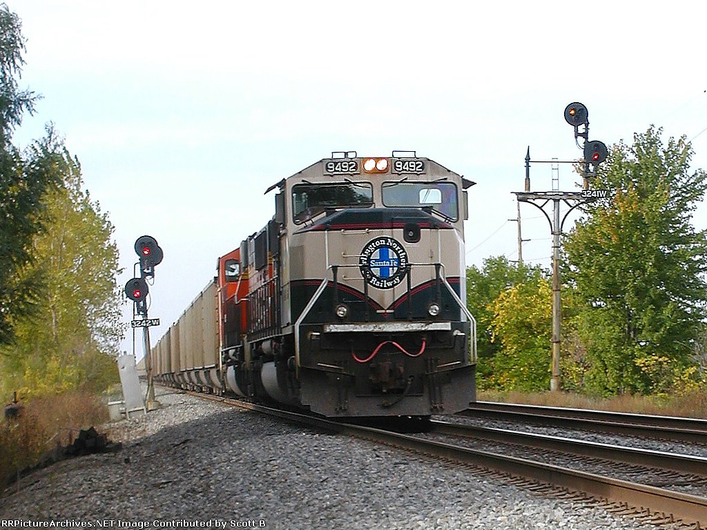 BNSF 9492 NS 616